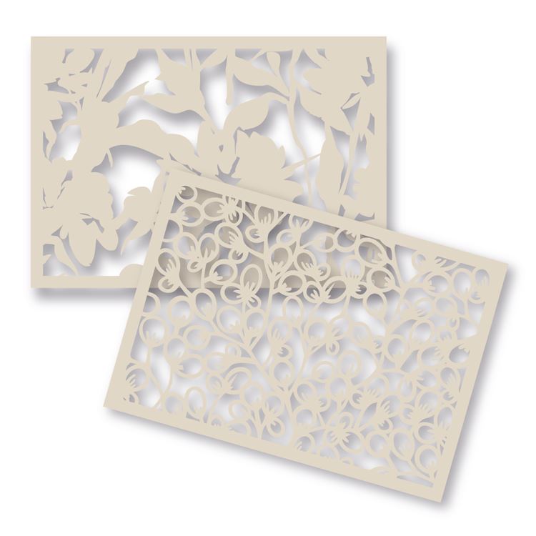 Texture Stencil Duo: DRIED FLOWERS | Azza Pacific