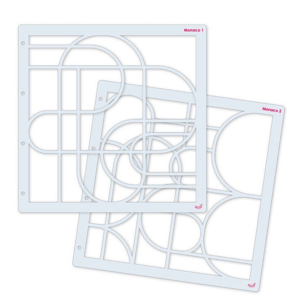 Stencil Duo: MONACO (30 x 30) | Azza Pacific