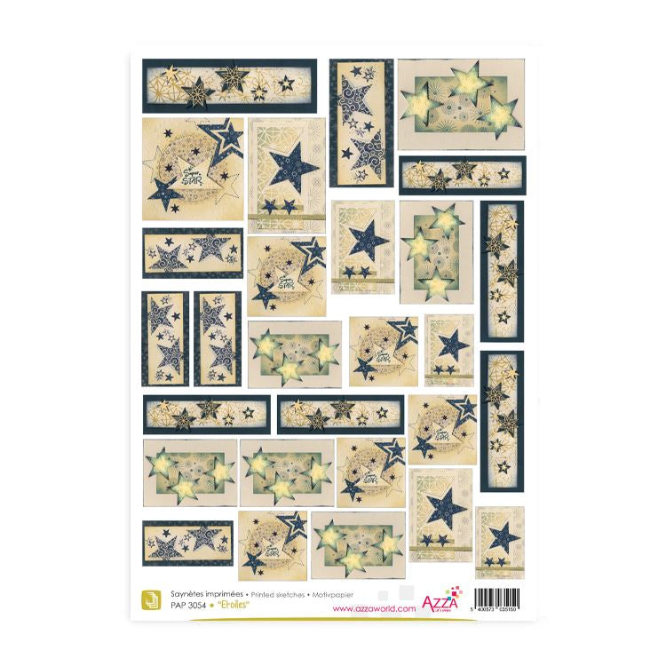 A4 Sketch Sheet - STARS | Azza Pacific
