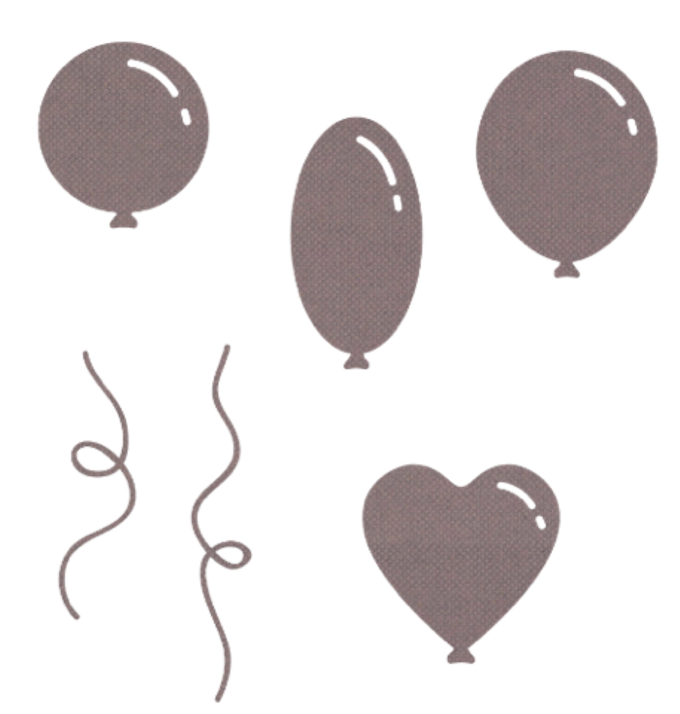 Cutting Die Set: BALLOONS | Azza Pacific